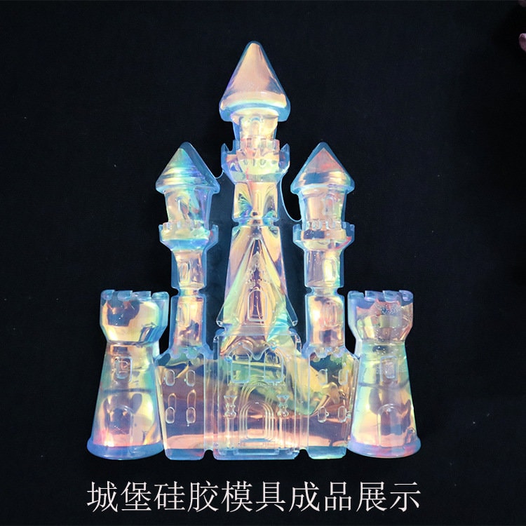 3D Castle Silicone Mold-castle Candle Resin Mold-castle - Etsy