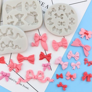 Beautiful Bowknot Silicone Mold-24 Styles Bows Resin Mold-bowknot ...