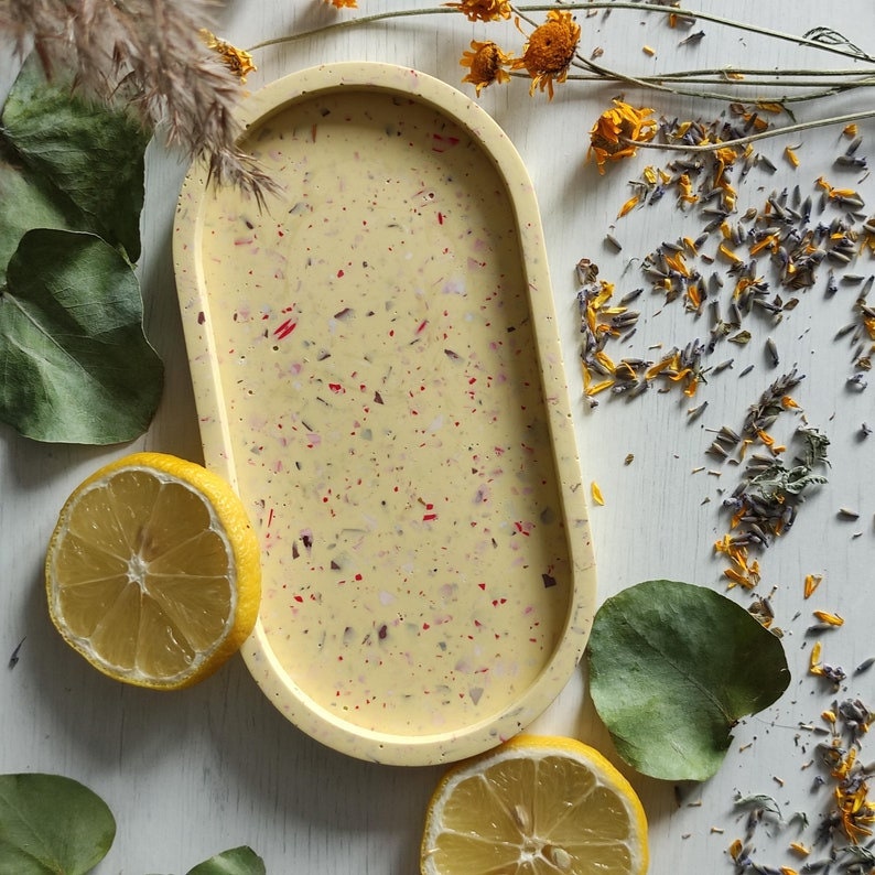 Oval Round Tray Mold Jesmonite Terrazzo Cup Mat Molds - Etsy