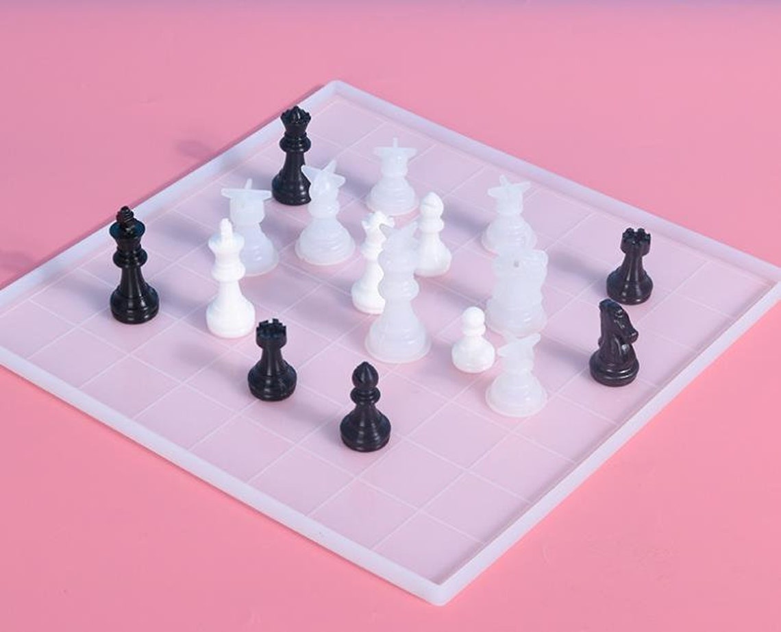 3D Chess Silicone Mold-chess Set Resin Molds-chess Piece Resin Mold ...