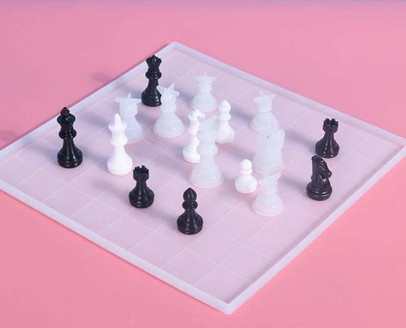 3D Chess Silicone Mold-chess Set Resin Molds-chess Piece Resin - Etsy