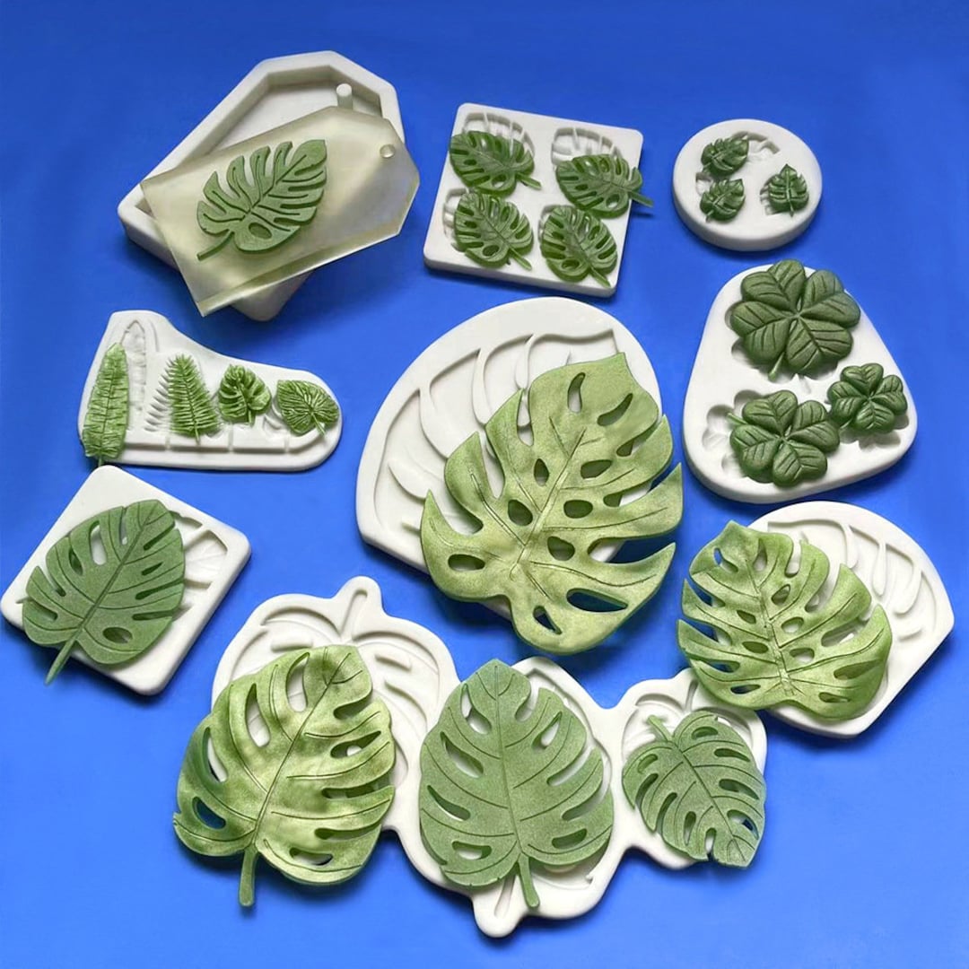 8 Styles Turtle Leaf Silicone Mold-four Leaf Clover Resin Mold-creative ...