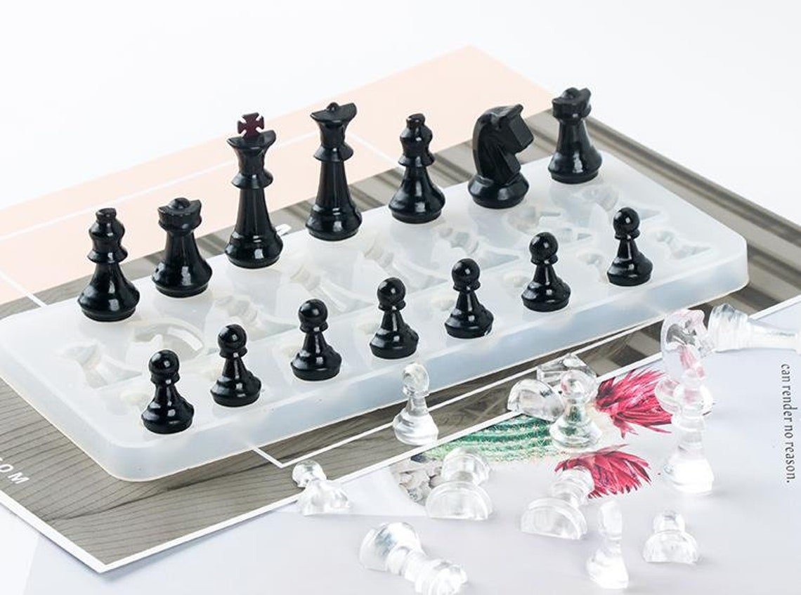 Silicone Chess Mold Clear Resin Mold for Chess Chess Molds - Etsy
