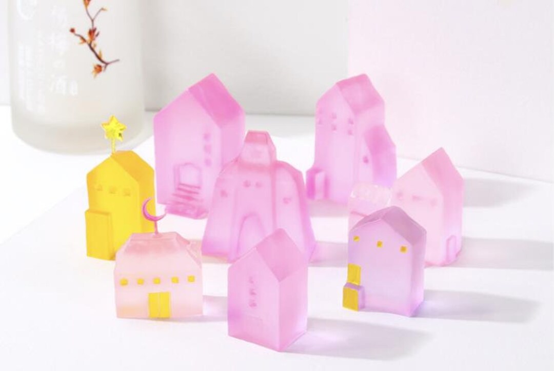 Cute House Silicone Mold-miniature House Resin Mold-concrete House Mold ...