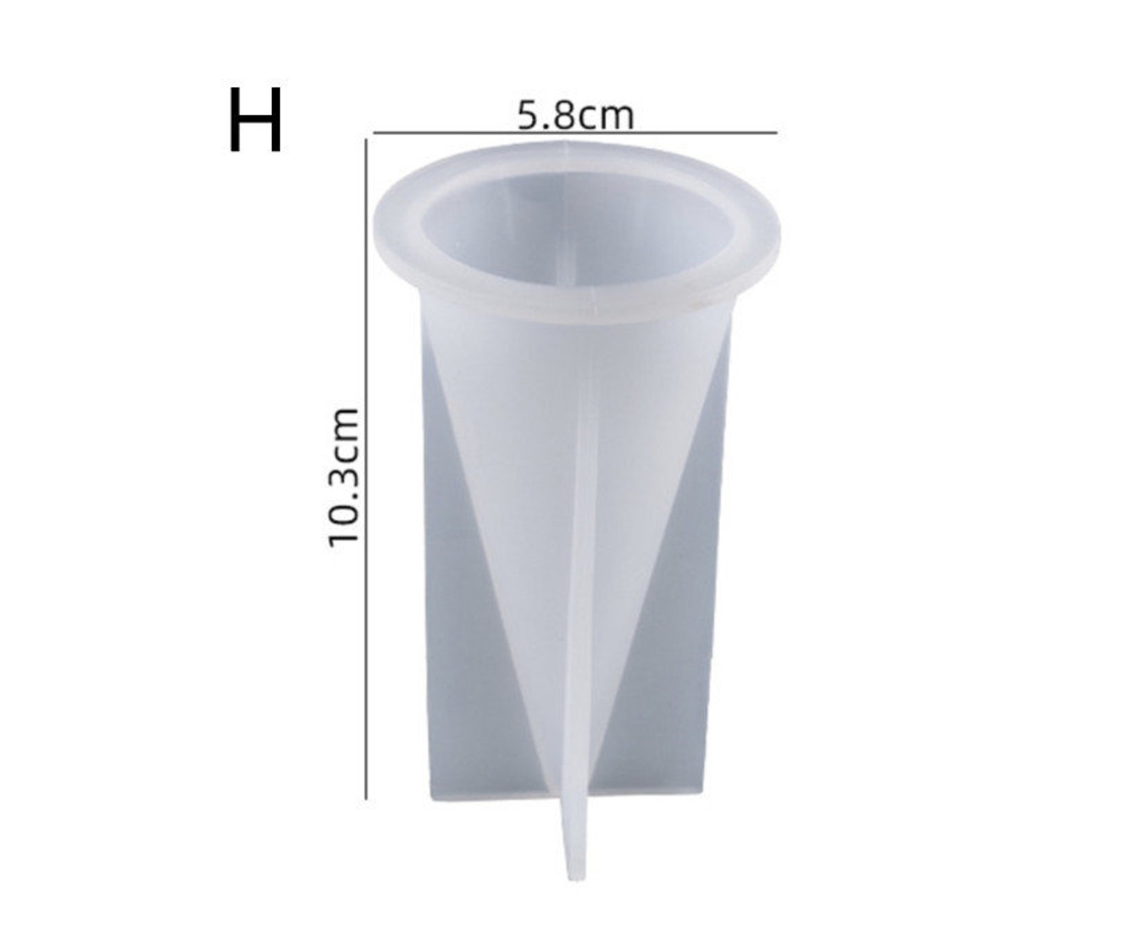 Sharp Cone Resin Mold-cone Ring Holder Mold-shiny Cone Silicone Mold ...