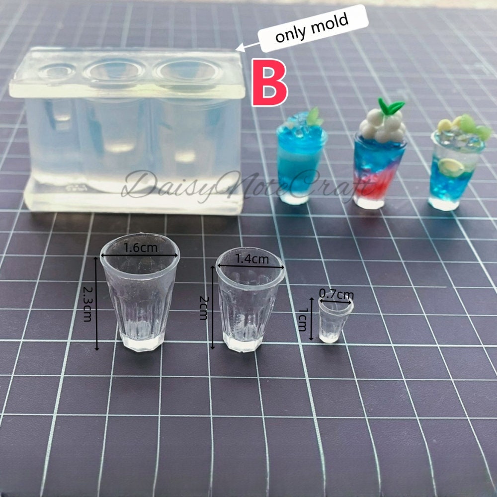 Miniature Cup Silicone Mold-mini Glass Cup Resin Mold-tiny Model Mold ...