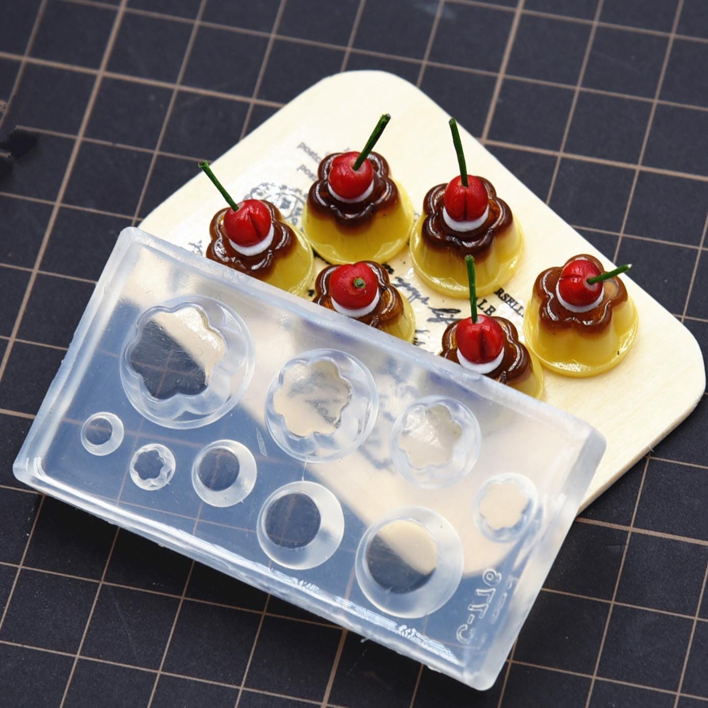 Miniature Pudding Silicone Mold-mini Pudding Jelly Resin Mold-pudding ...