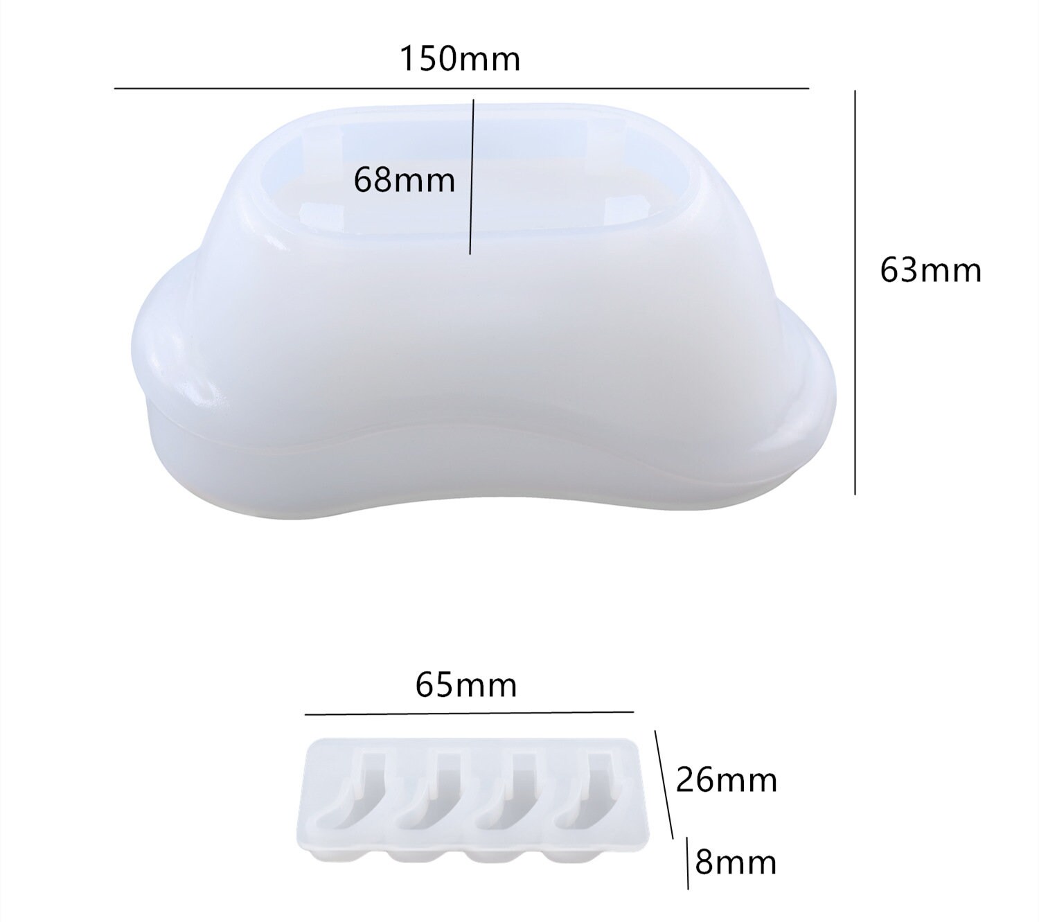 Epoxy Resin Bathtub Mold-tub Storage Box Mold-creative Soap Dish Mold ...