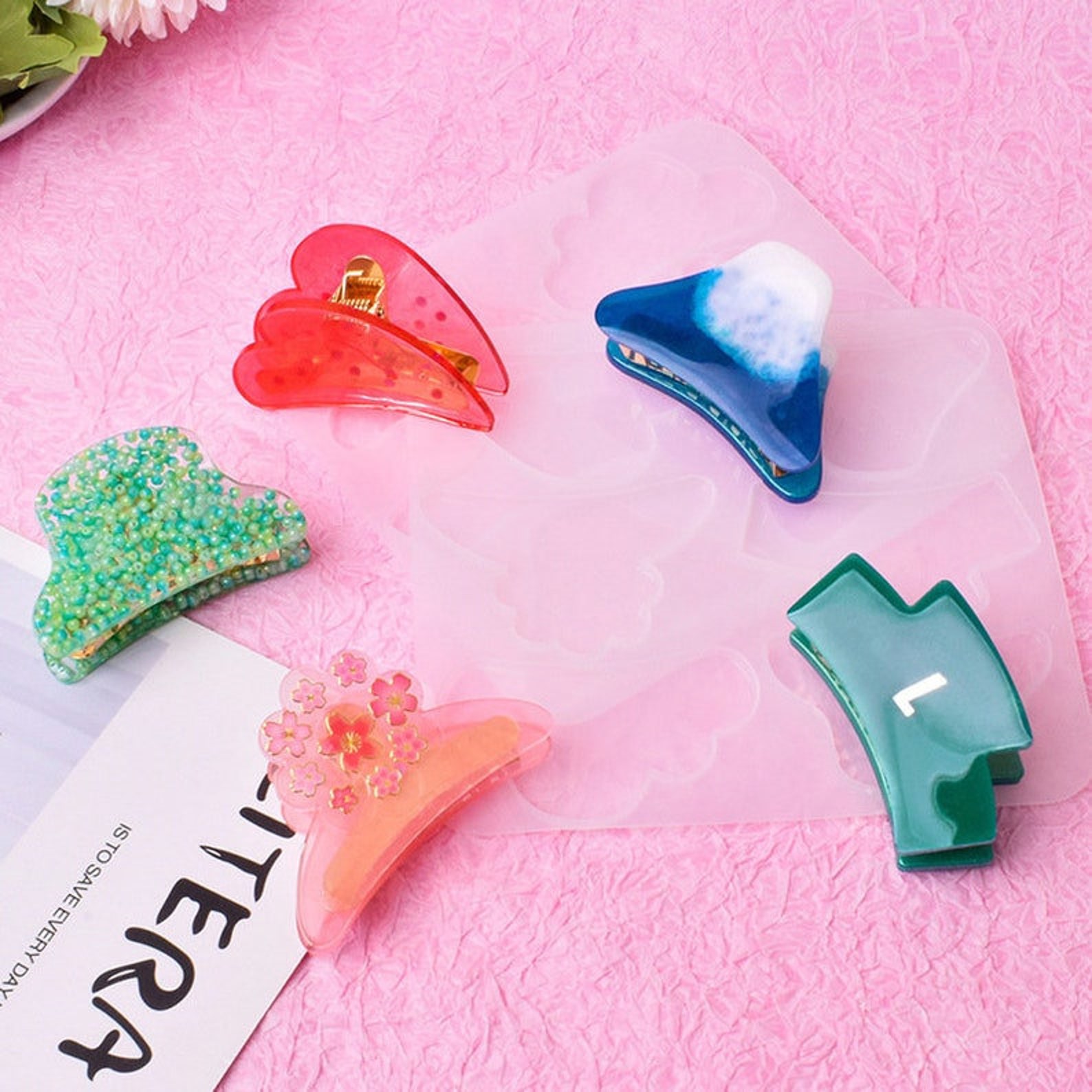 Silicone Hair Clips Mold for Resin Molds Hair Barrette UV - Etsy
