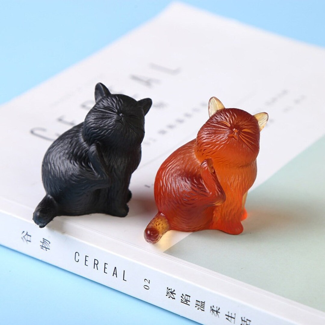 3D Cute Cat Silicone Mold/animal Cat Resin Mold/3d Cartoon Cat Fondant ...