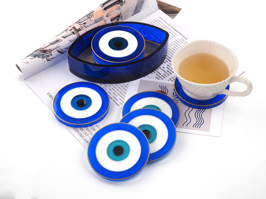 Eye Coaster Silicone Mold-round Coaster Resin Mold-coaster Box Mold ...
