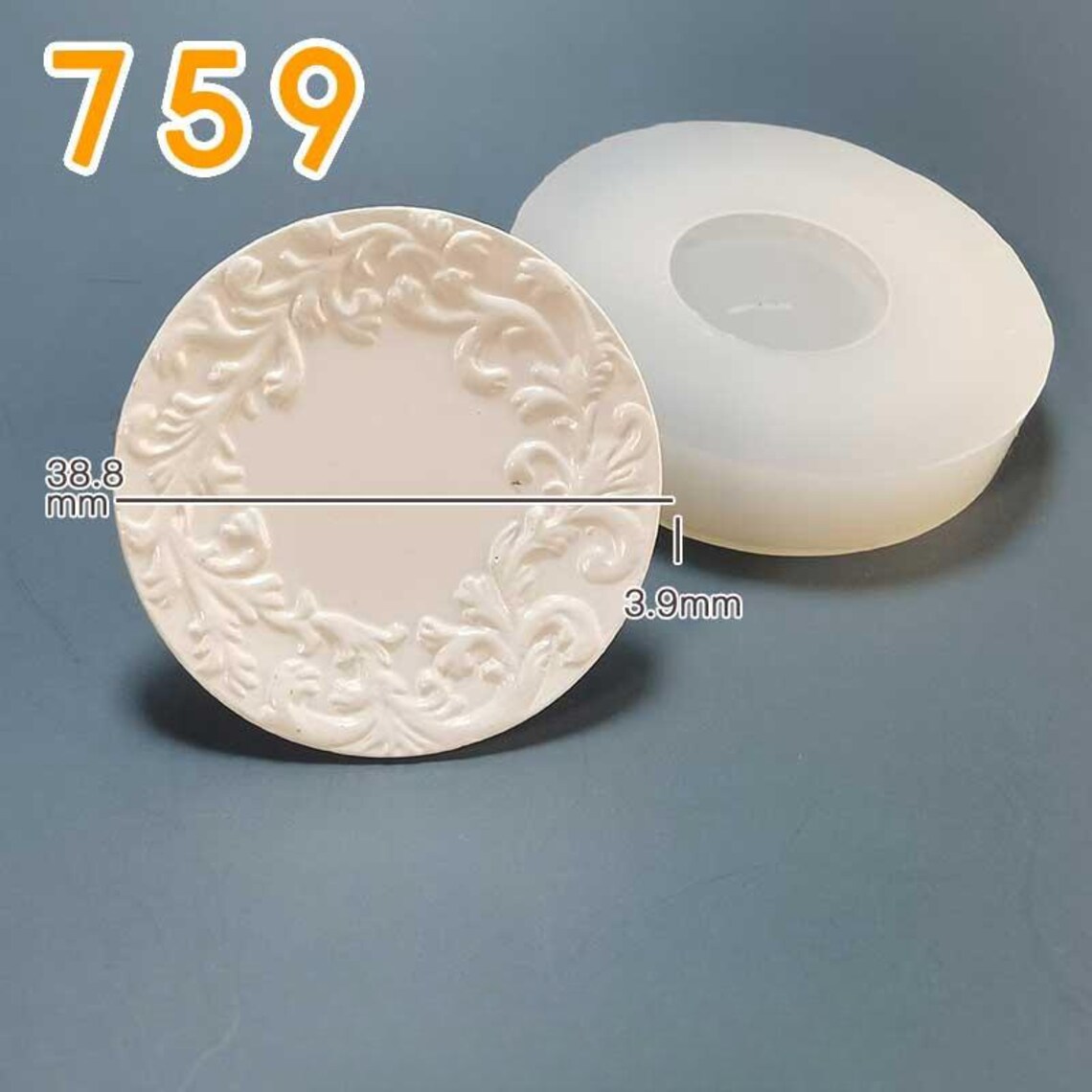 Embossed Dish Silicone Mold-miniature Plate Resin Mold-mini Dinner ...