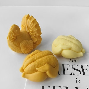 Turkey Silicone Mold-roast Turkey Candle Mold-christmas Turkey Fondant ...