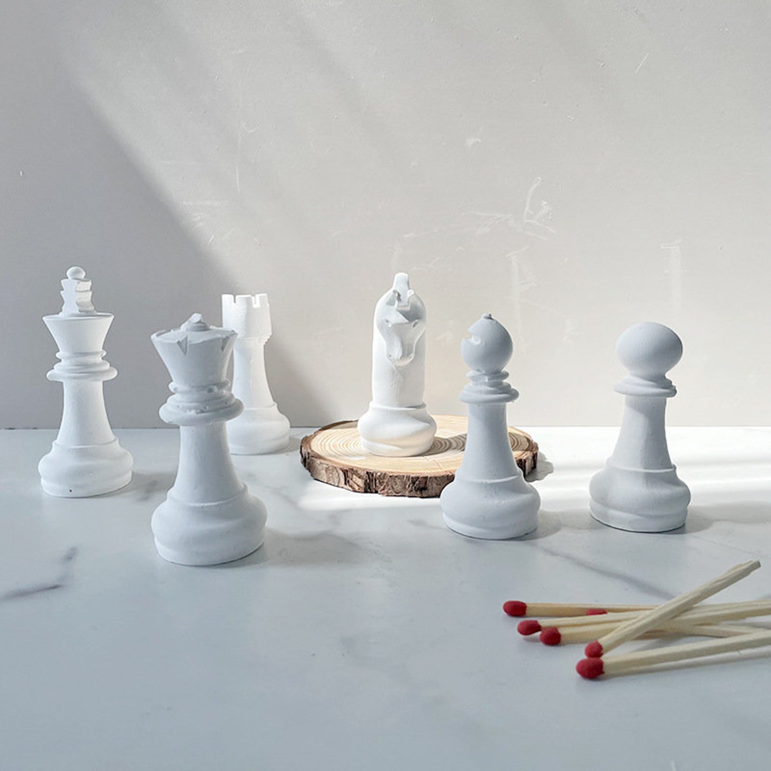 Large Silicone Chess Mold-concrete Cement Plaster Chess Mold-chess ...