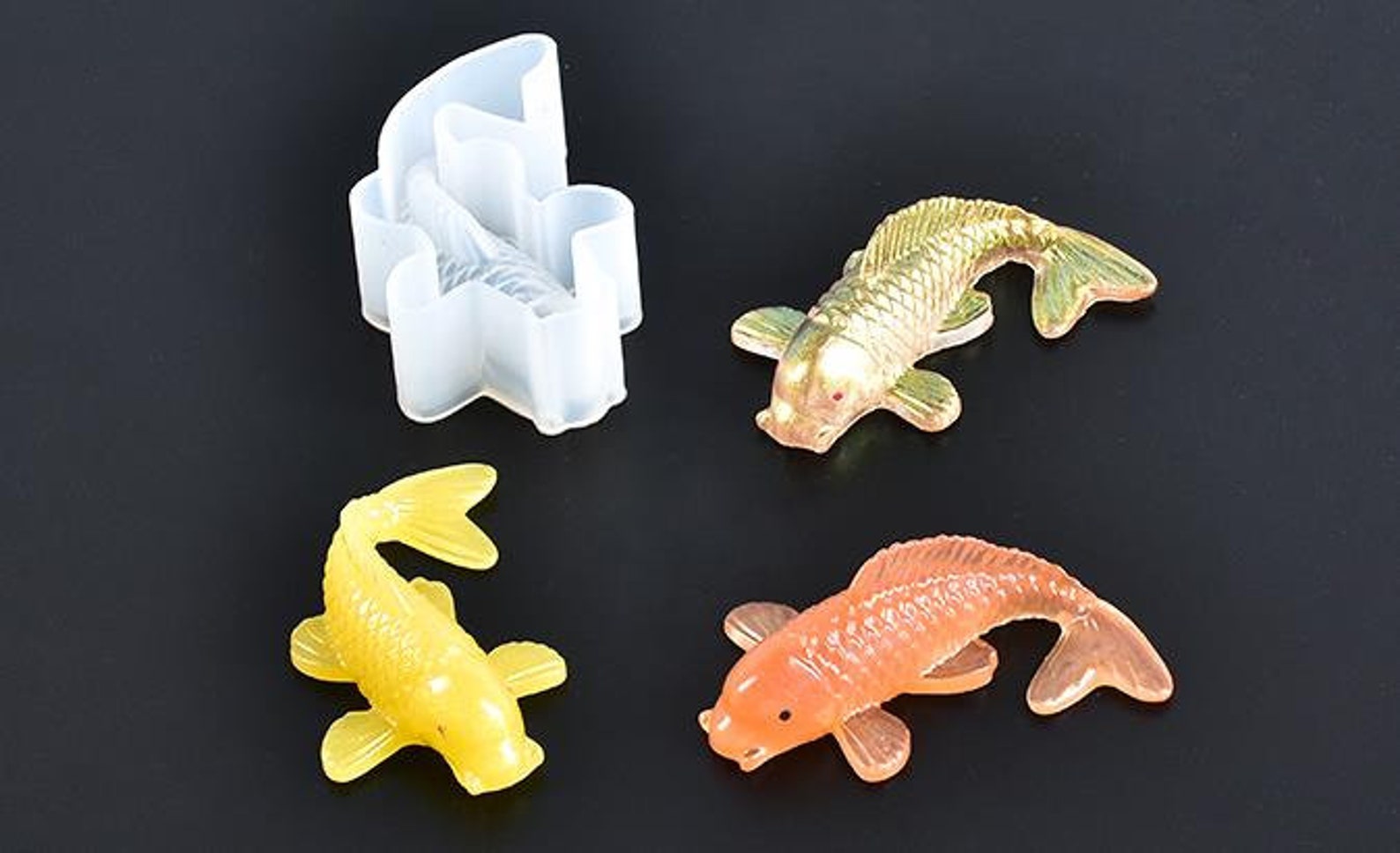 Koi Fish Resin Mold Fish Silicone Mold Koi Fish Necklace | Etsy