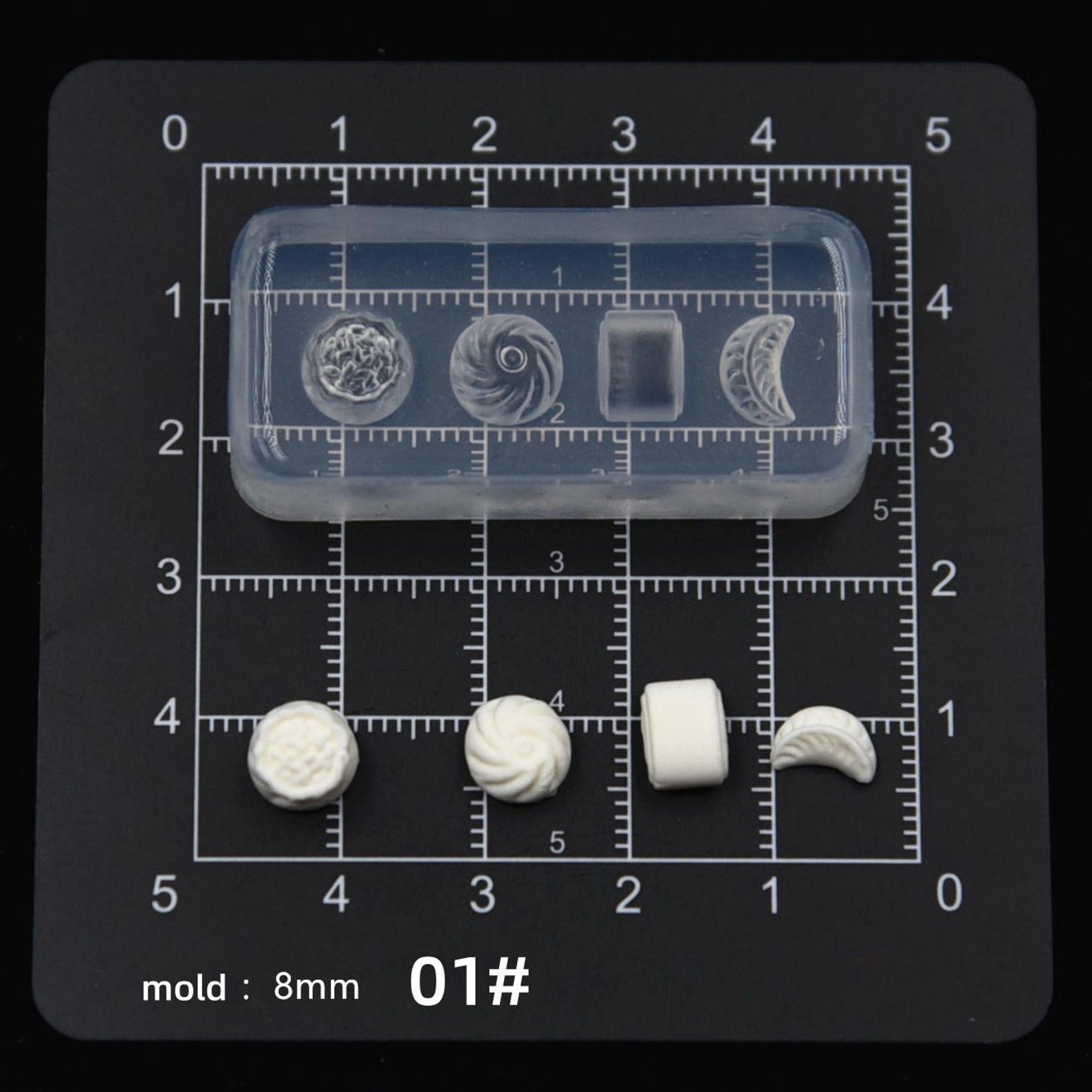 Miniature Steamed Stuffed Bun Silicone Mold-mini Dumpling Resin Mold ...
