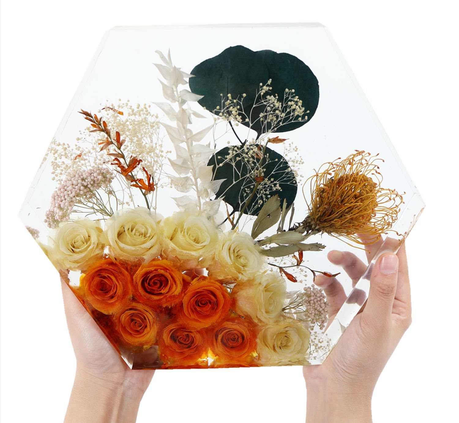 Large Geometry Resin Mold-round/square/hexagon Solid Silicone - Etsy