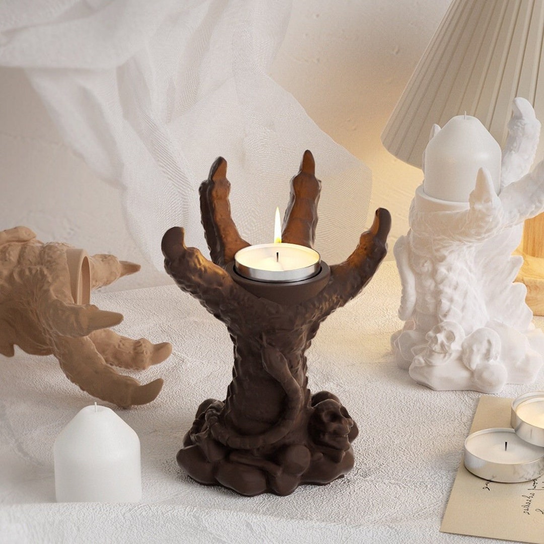 Eagle Claw Candle Holder Silicone Mold-dragon Claw Tealight Holder ...