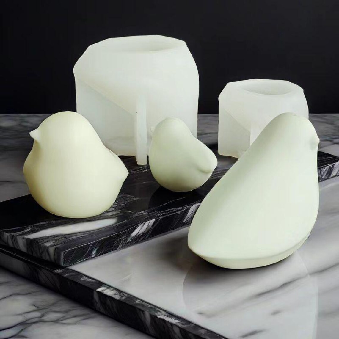 Cute Birds Silicone Mold-fat Bird Candle Mold-little Bird Scented ...