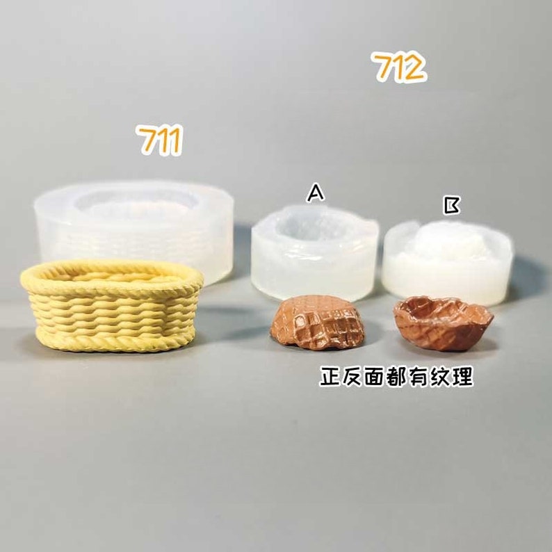 Woven Basket Silicone Mold-mini Fruit Basket Resin Mold-mini Dessert ...