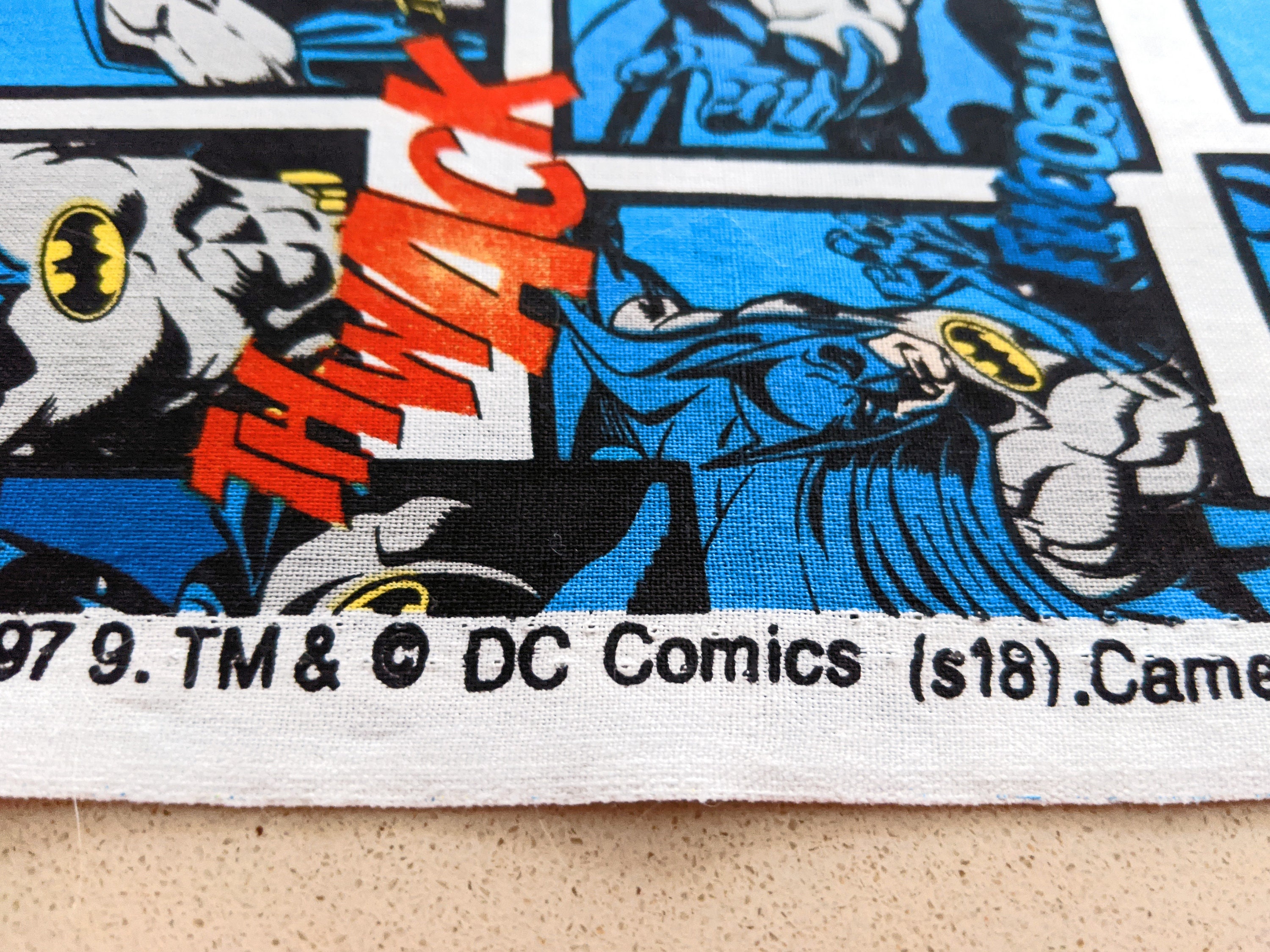Batman Thwack DC Comics Stoff Superhelden QUILTING BAUMWOLLE Verkauft ...