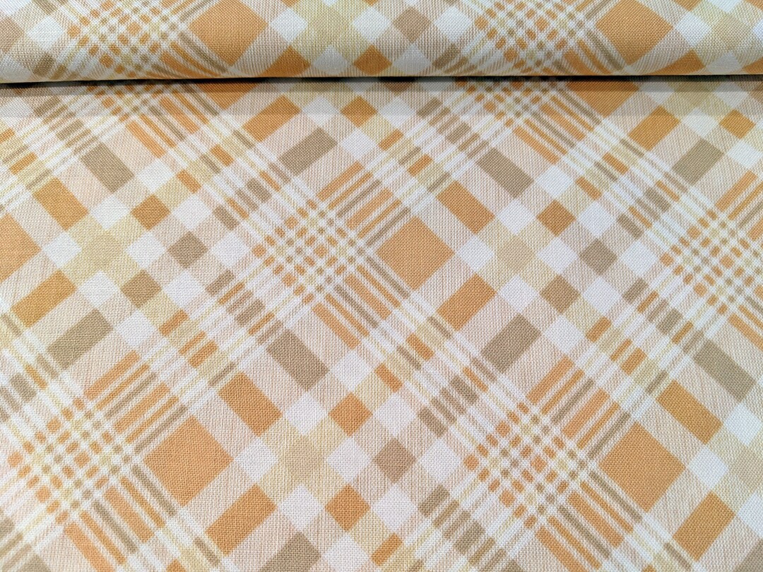 Apple Harvest Happy Fall Y'all Bias Plaid by Timeless Treasures ...