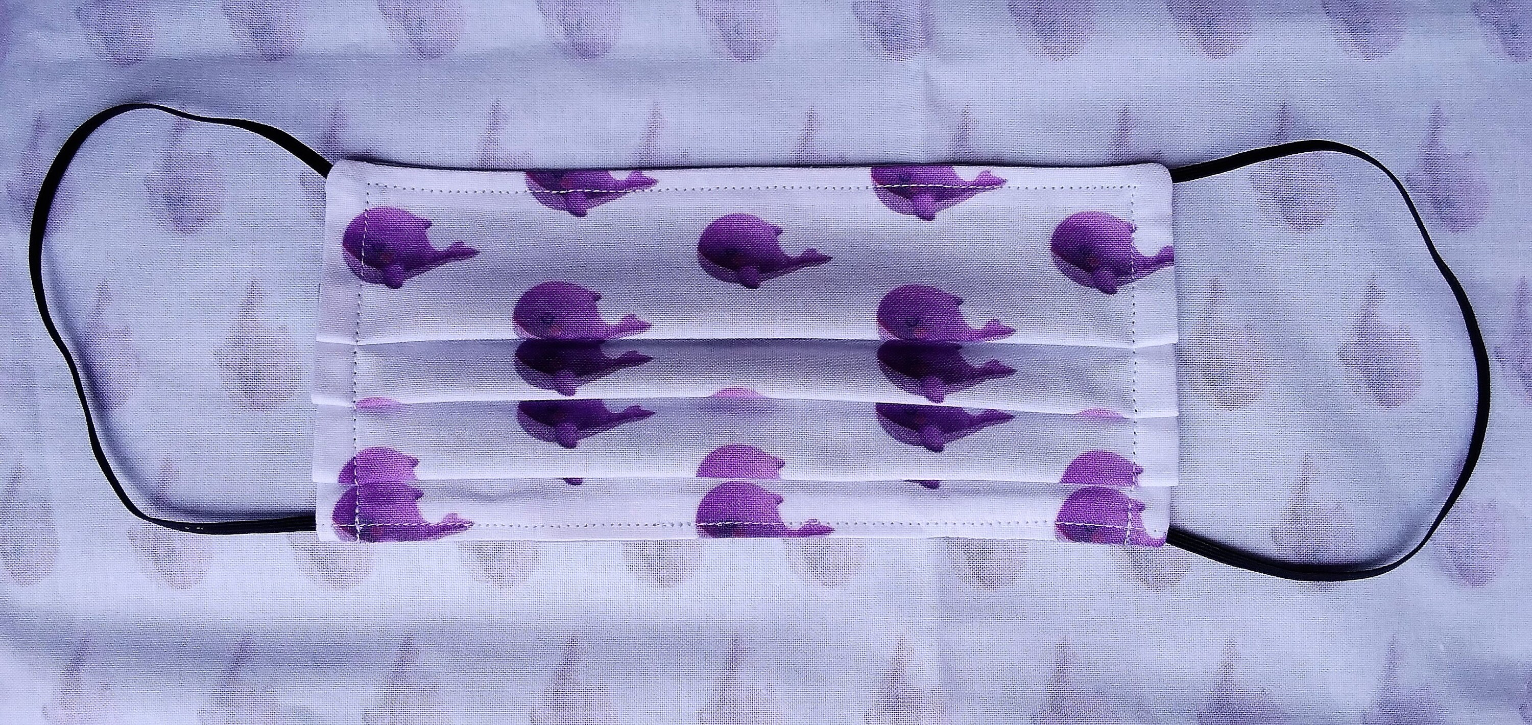 BTS Tinytan Purple Whale kore Face Mask With Replacement - Etsy