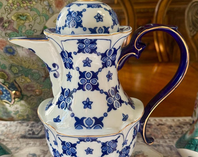 Vintage 1995 Fitz & Floyd Ballooning Bunnies Hot Air Sail Teapot ...