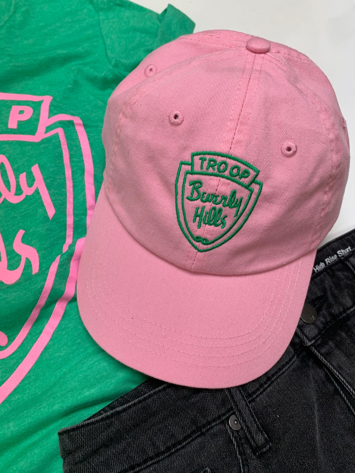Troop Beverly Hills Baseball Hat, Pink Adjustable Back Hat - Etsy