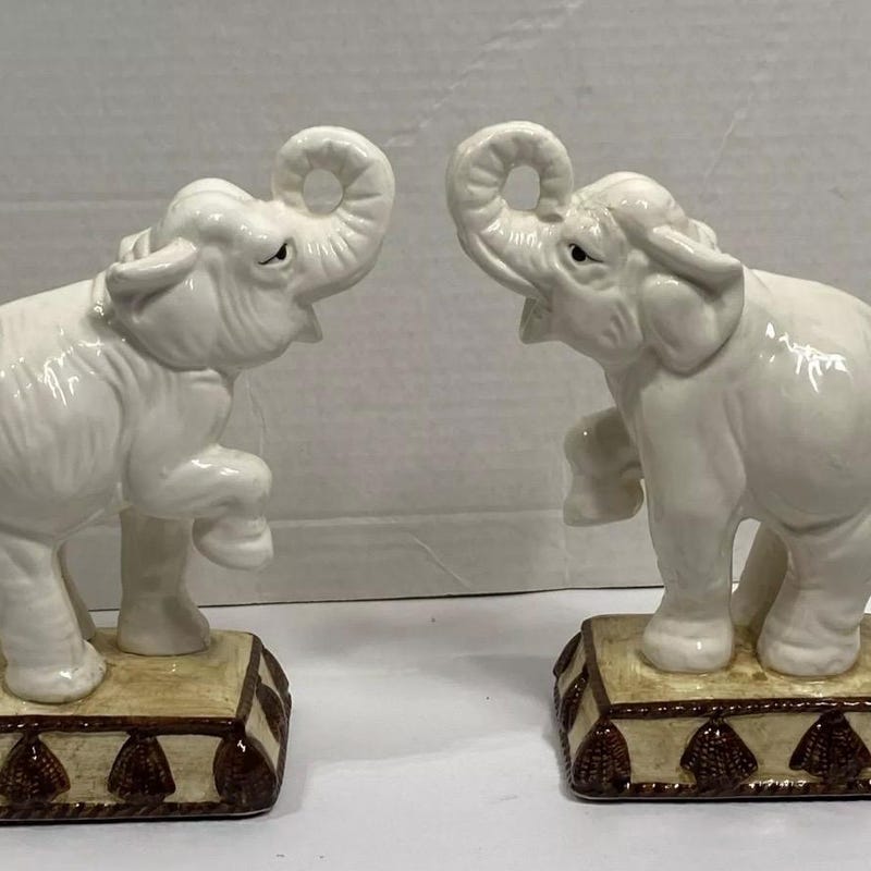 Elephant Bookends - Etsy