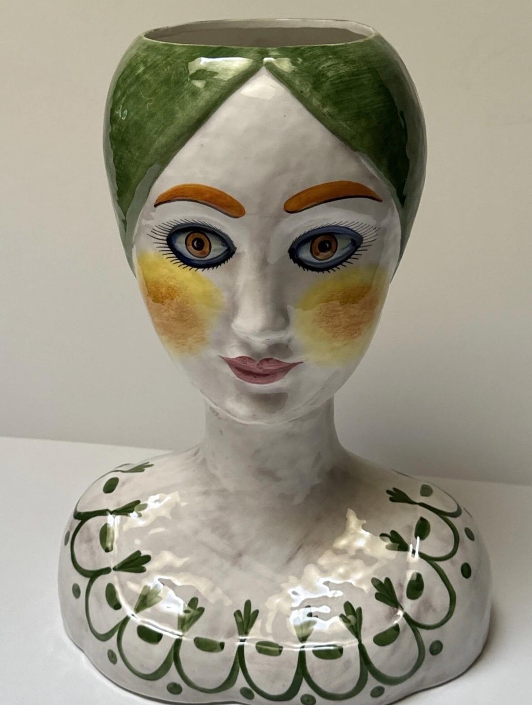 Italian Bust Lady Head Horchow Vintage 1960 Made in Italy Vase - Etsy