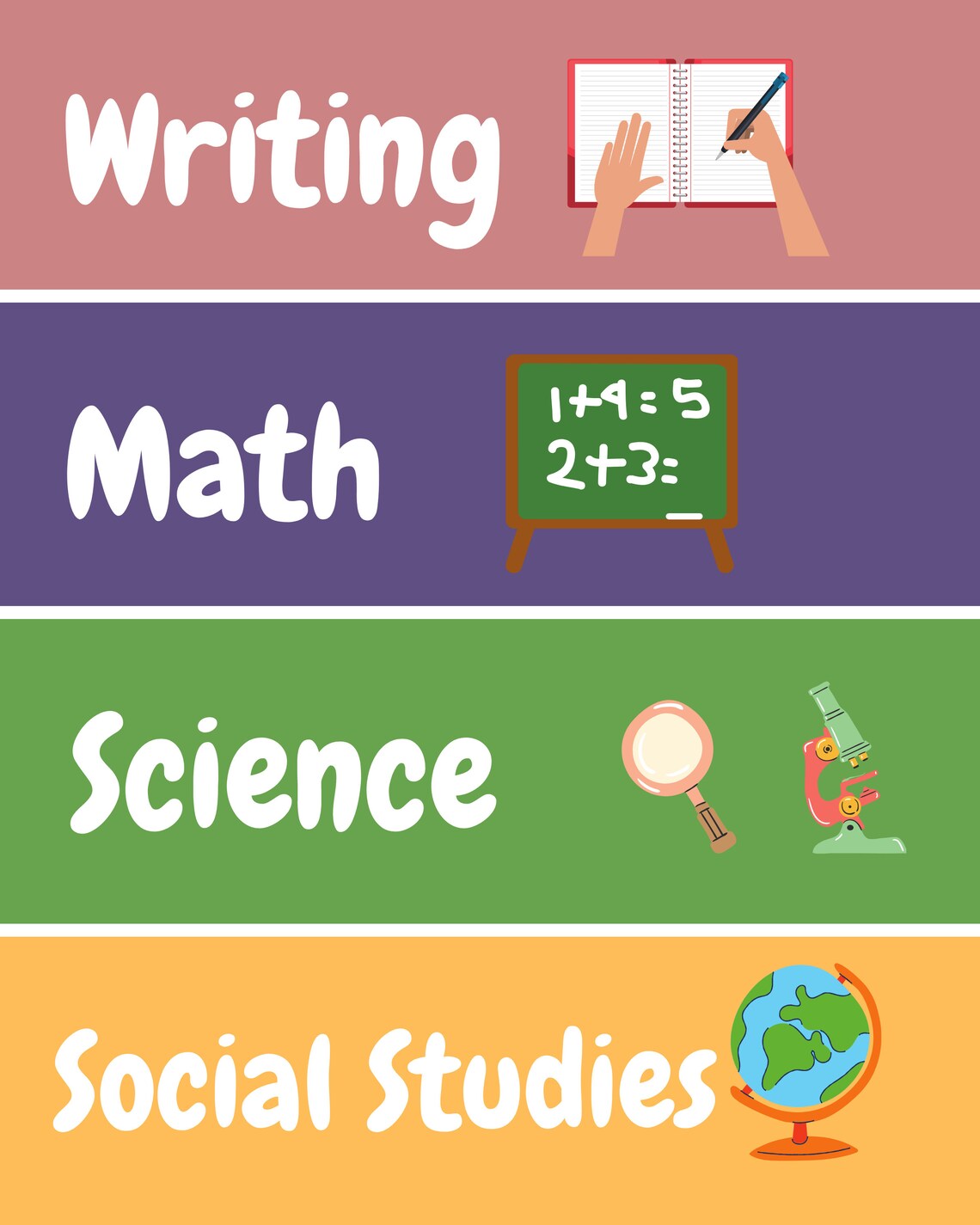 Schedule Labels Preschool Kindergarten Homeschool Online - Etsy