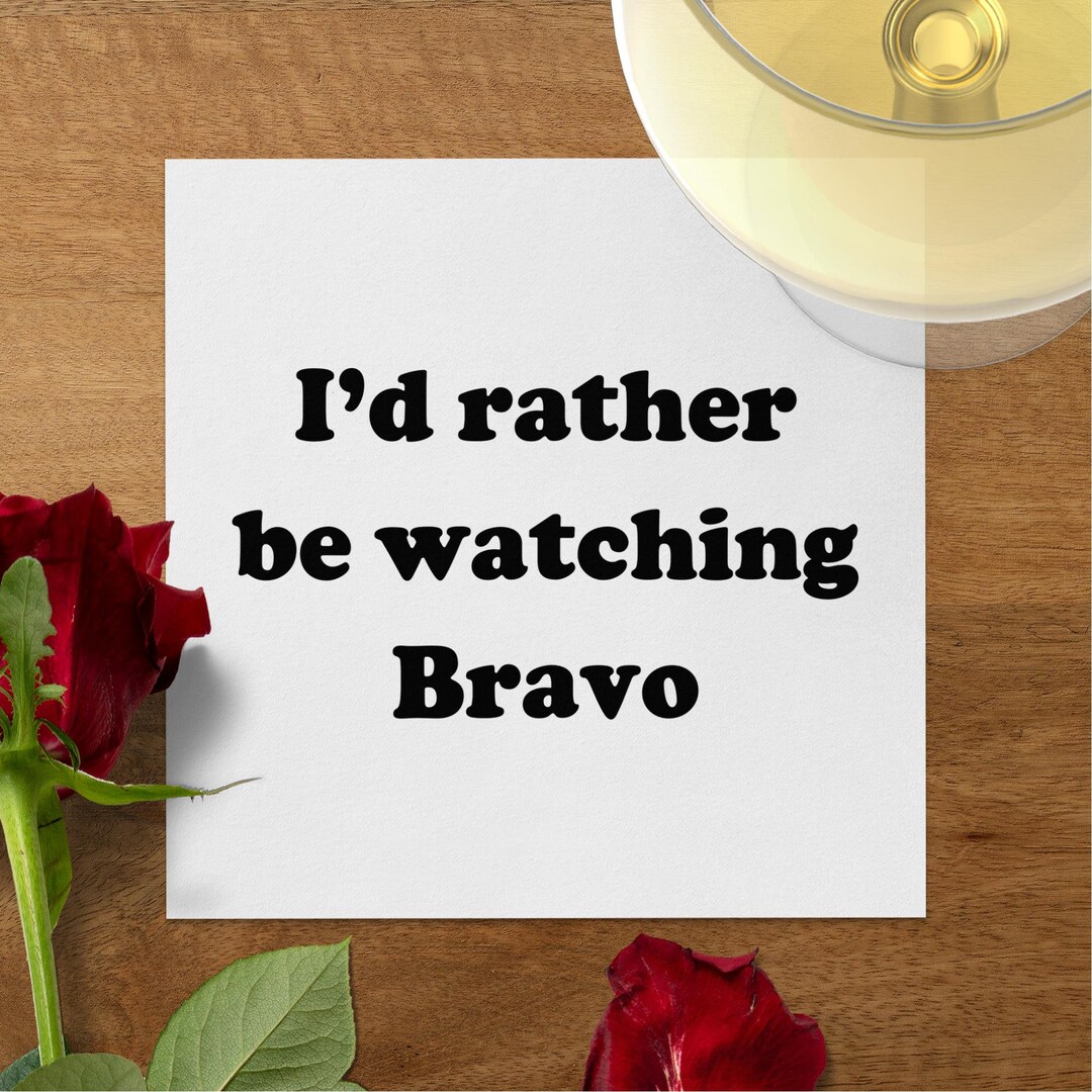 Funny Bravo Party Decorations Beverage Napkins Bravo Merch Watch Party ...