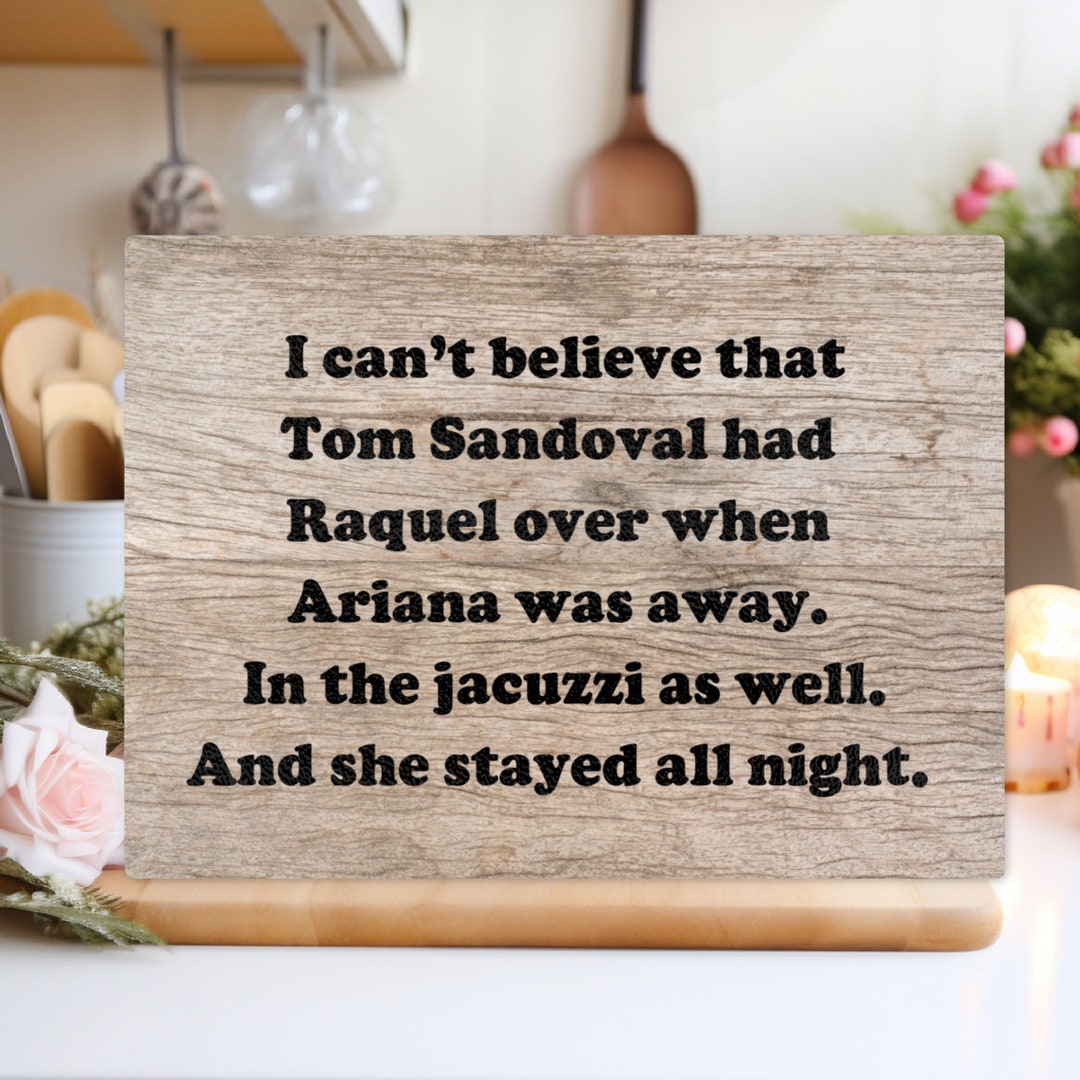 I Can't Believe Tom Sandoval Had Raquel Over- Bravo VPR - Glass Cutting ...