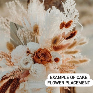 Terracotta + Rust Cake Flowers, Flat Lay Flowers, DIY/ Wedding Flowers ...