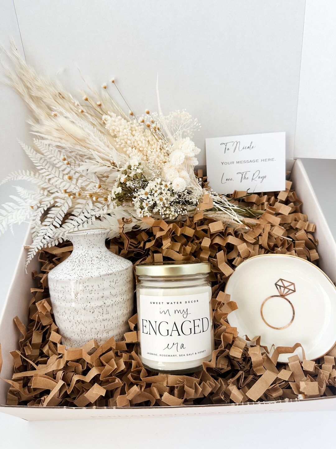 In My Engaged Era: Engagment Gift Box With Candle, Ring Dish and Small ...