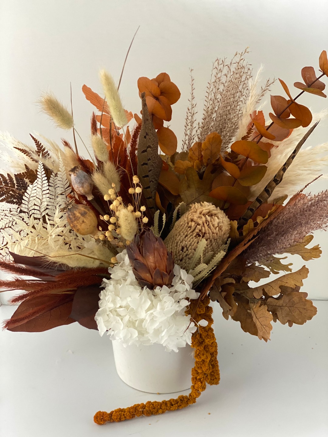 Dried Floral Fall Centerpiece - Etsy