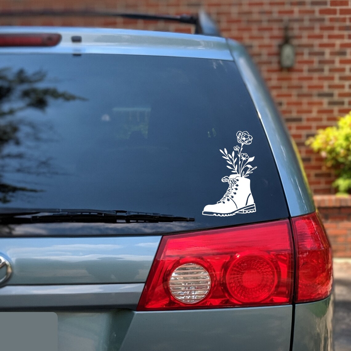 Floral Boot Boot With Flowers Car Decal Vinyl Decal - Etsy