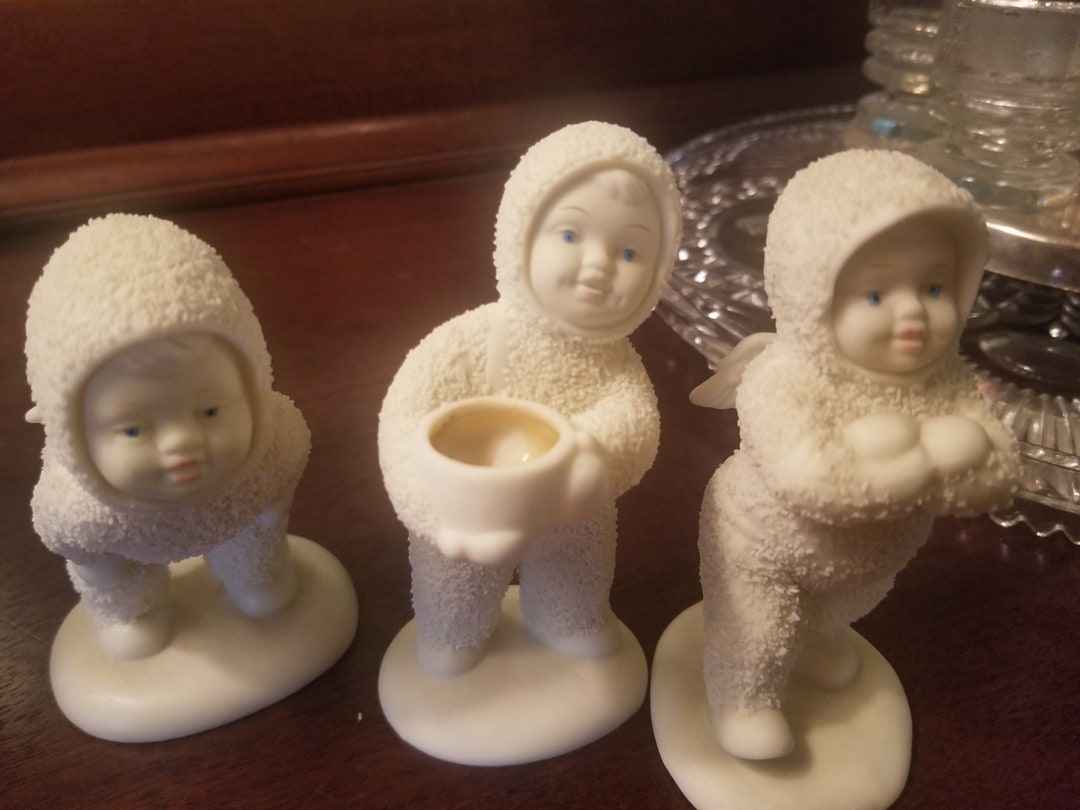 Vintage Snow Babies Figurines Set of 3 - Etsy