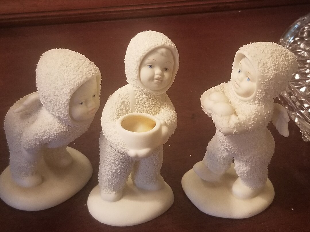 Vintage Snow Babies Figurines Set of 3 - Etsy
