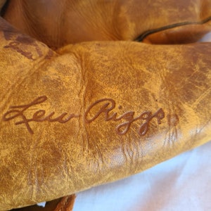 Lew Riggs Leather Baseball Glove 1950's - Etsy