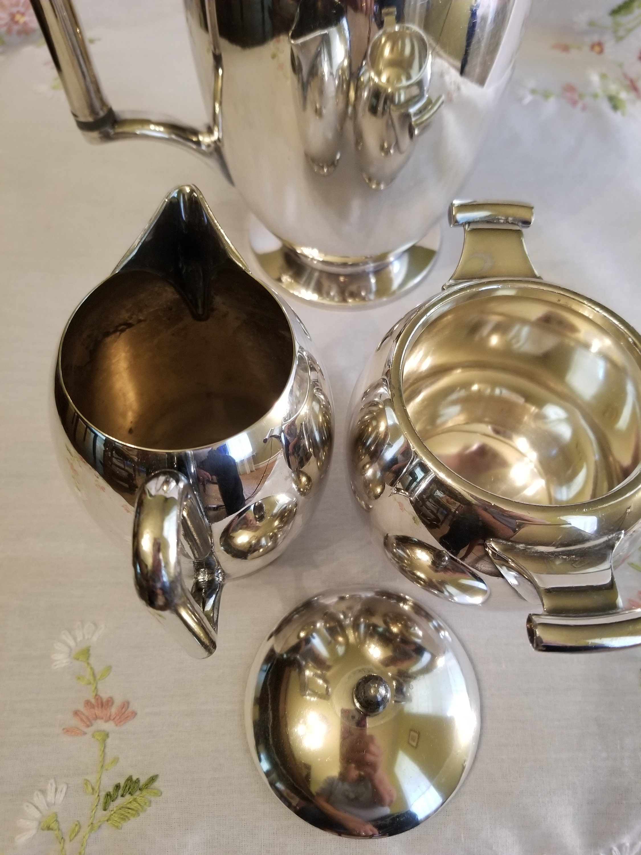 ARCADIA 1847 Rogers Bros. EPNS Tea/coffee Pot Creamer and - Etsy