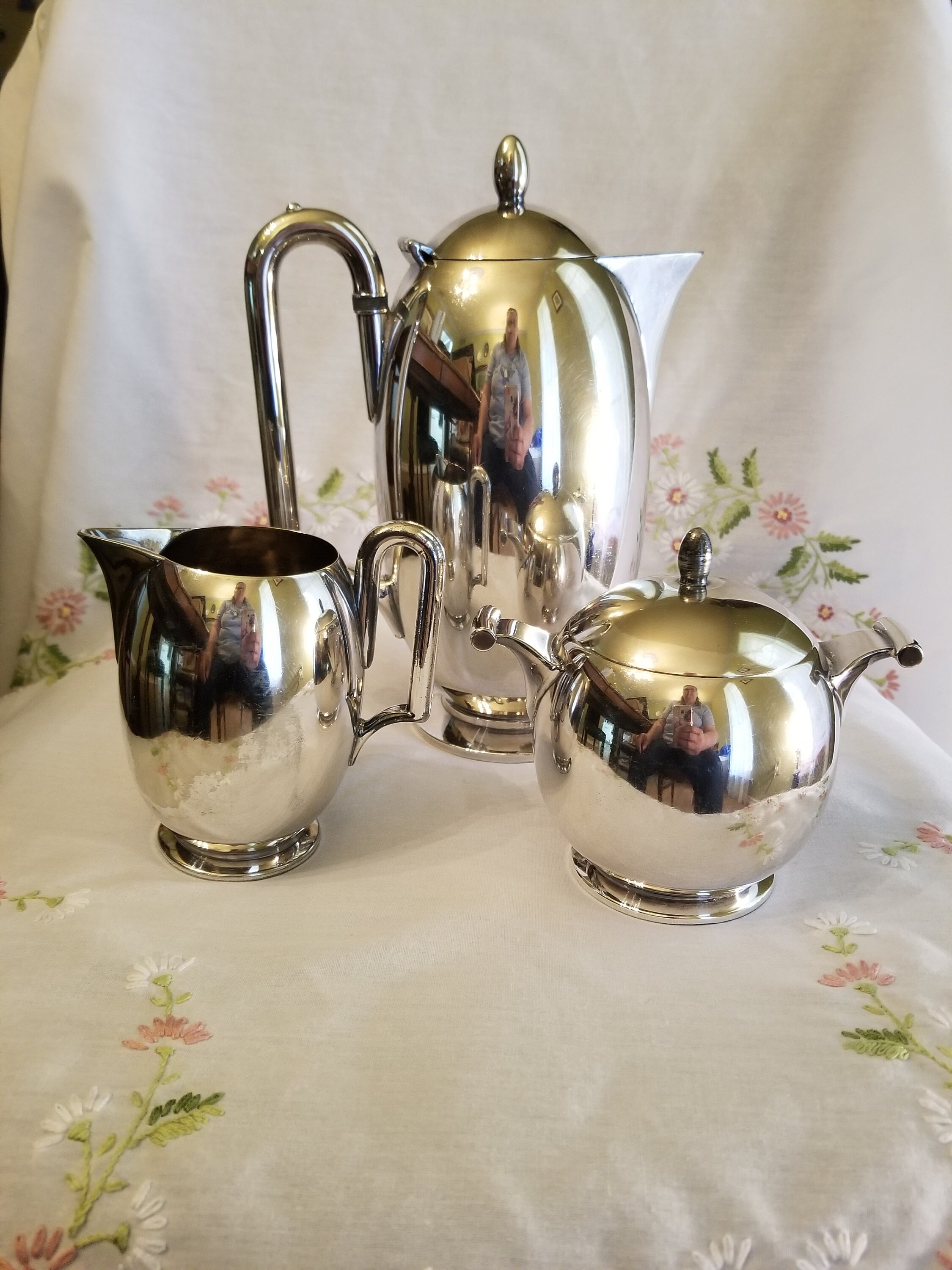 ARCADIA 1847 Rogers Bros. EPNS Tea/coffee Pot Creamer and - Etsy