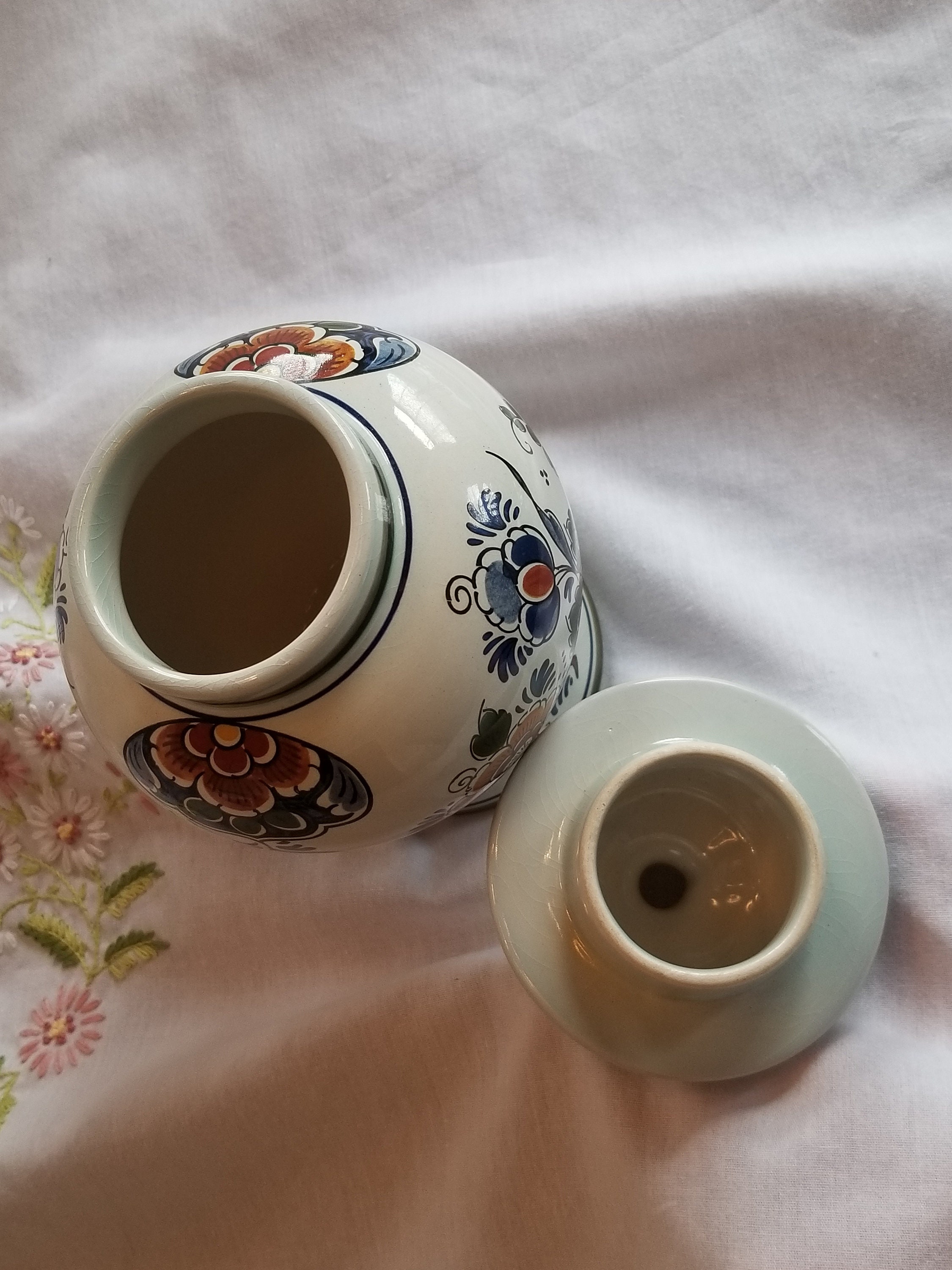 Delft Polychroom Holland Handwerk Ginger Jar - Etsy