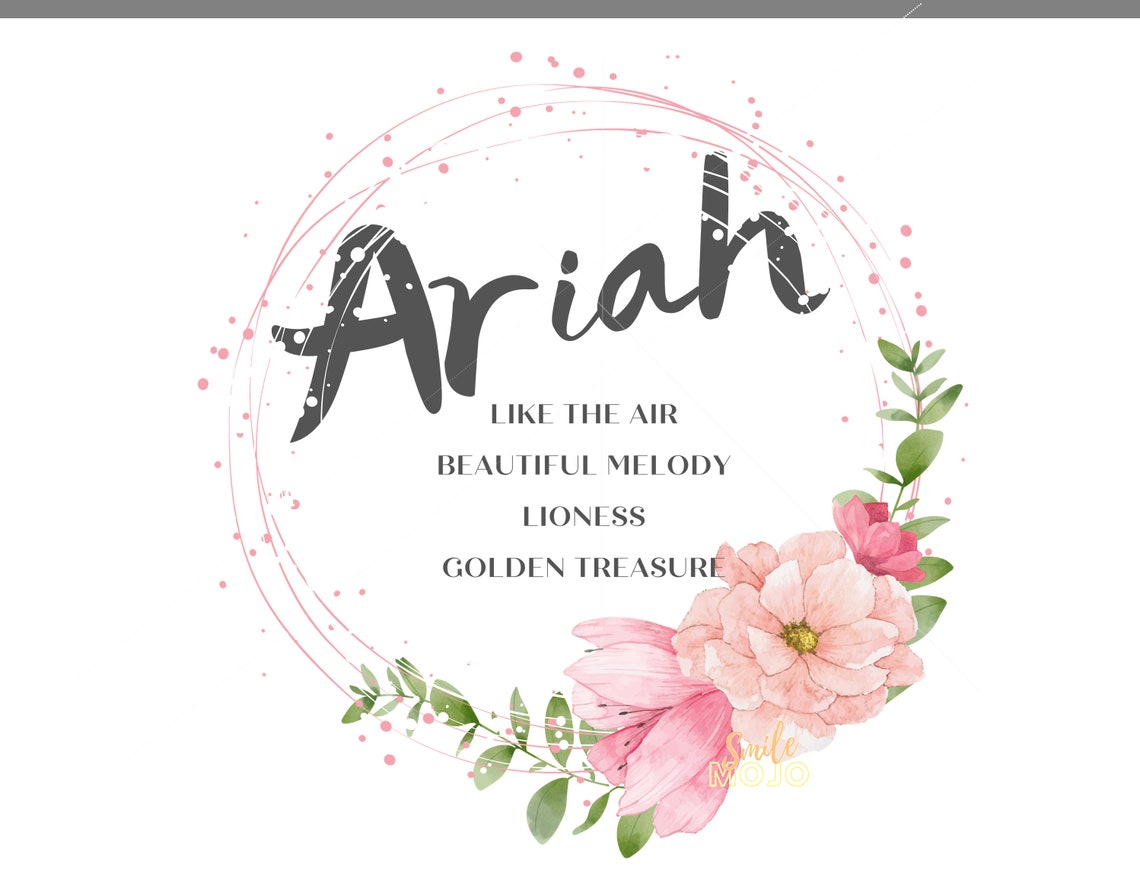 Baby Girl-ariah-name Meaning-name Manings-baby Art-memory Book-name ...