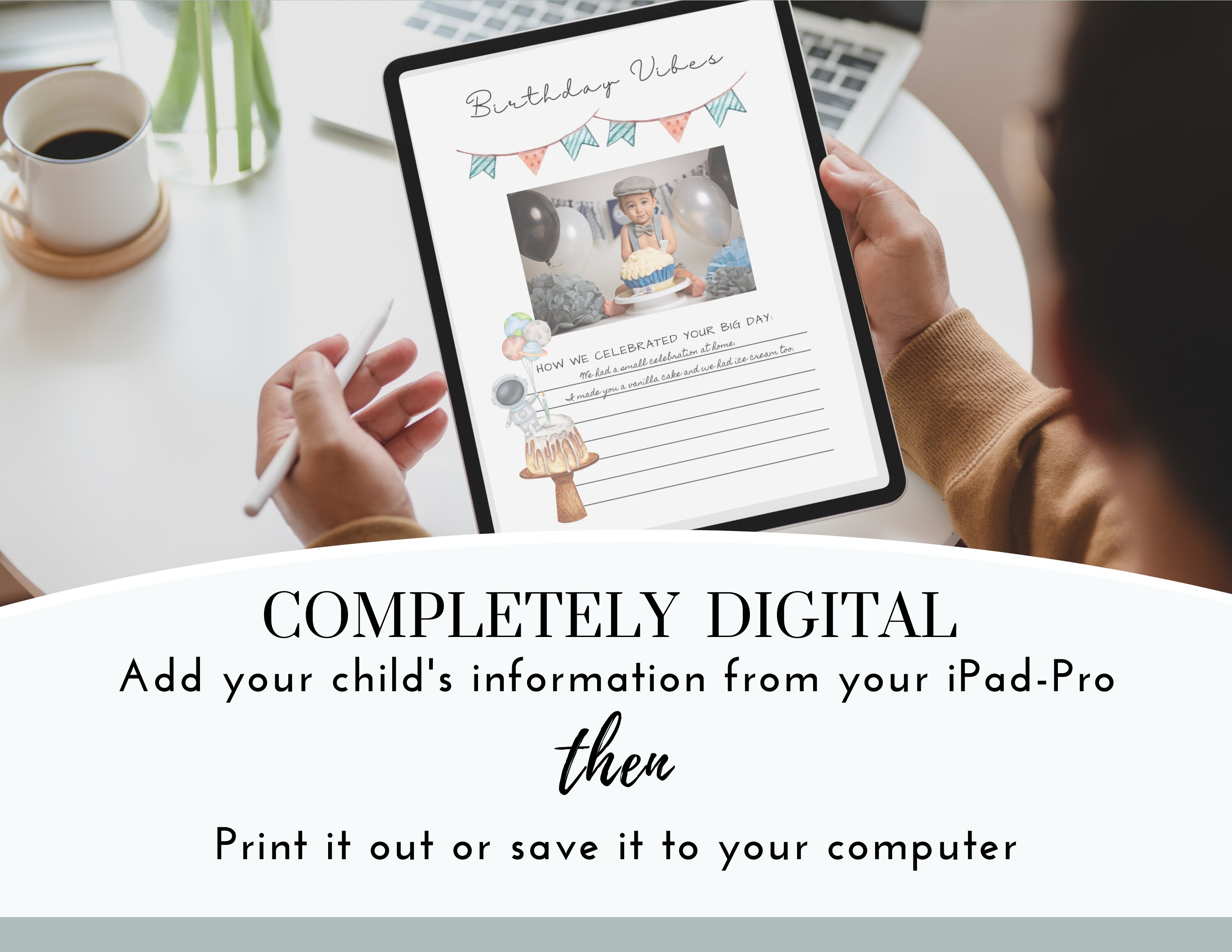 Printable Newborn Baby Memory Book, Baby Journal, Newborn Baby Keepsake ...