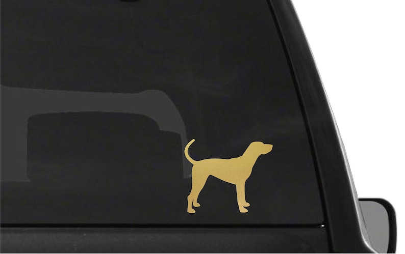 Hound Silhouette Vinyl Decal Coonhound Car Window Laptop Sticker - Etsy