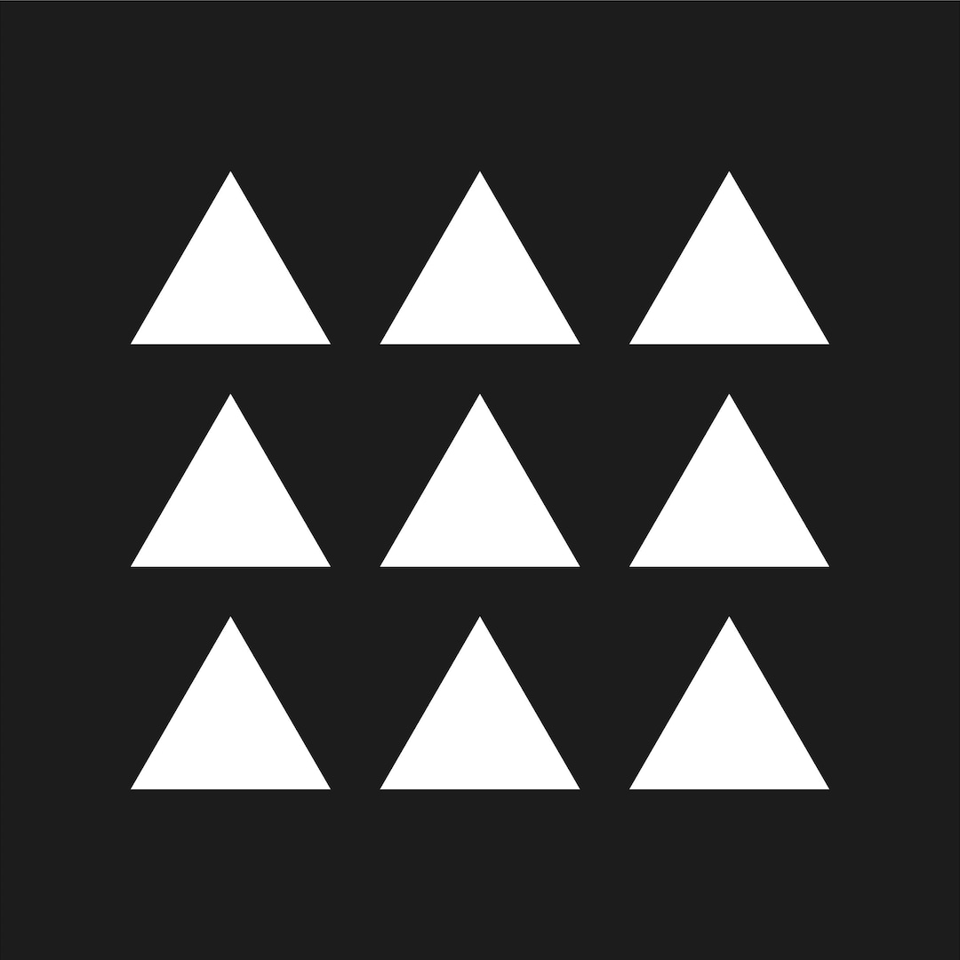 Set of 9 Triangle Shape Vinyl Decal Polygon Shape Symbol Sticker - Etsy
