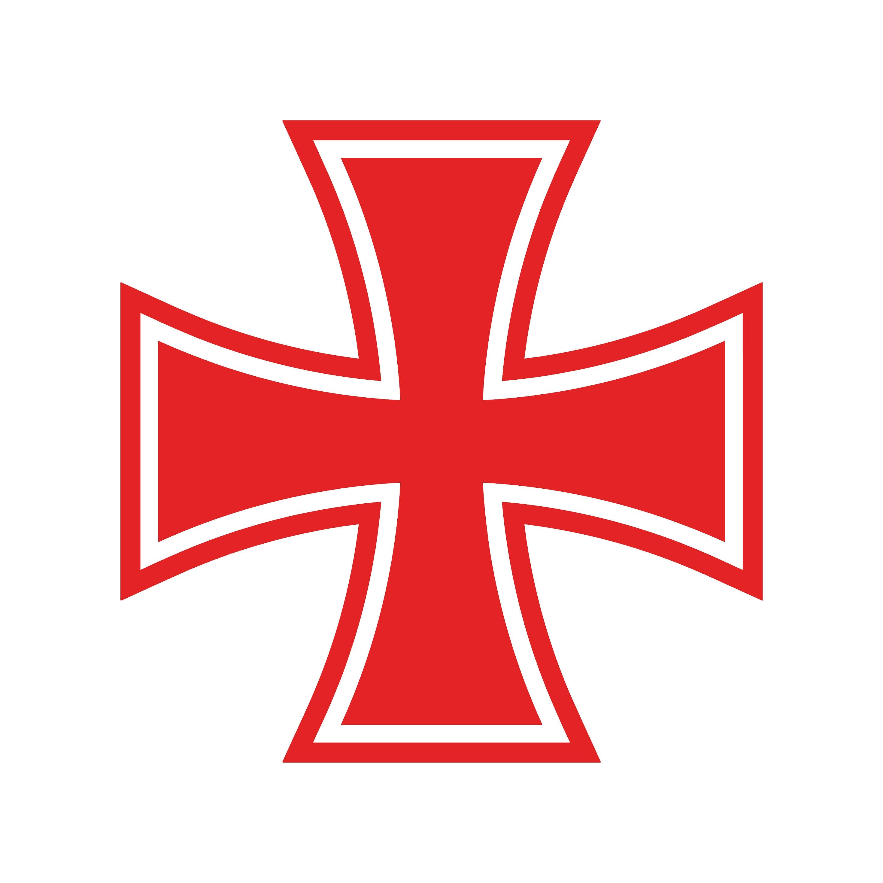 German Cross Iron Cross Vinyl Decal Cross Symbol Sticker - Etsy