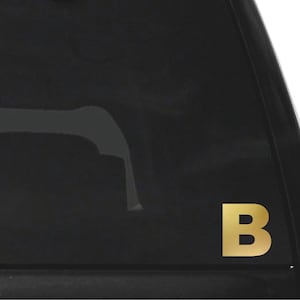 Letter B Initial Arial Black Font Vinyl Sticker Decal Monogram Diploma ...